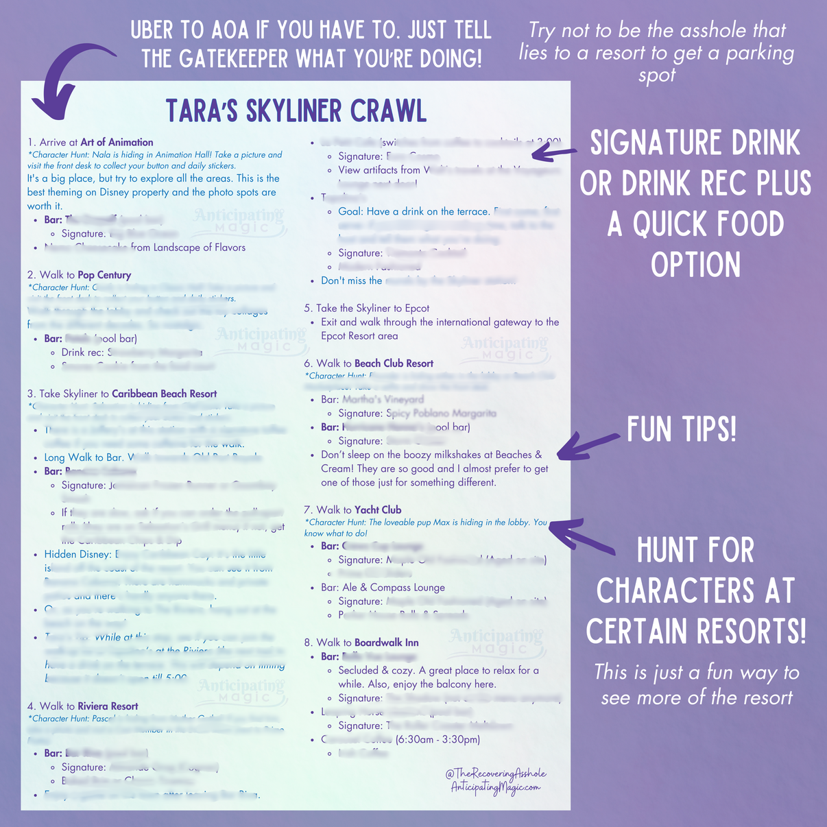 Disney Skyliner Crawl Guide: A How to Drink in Disney Guide ...