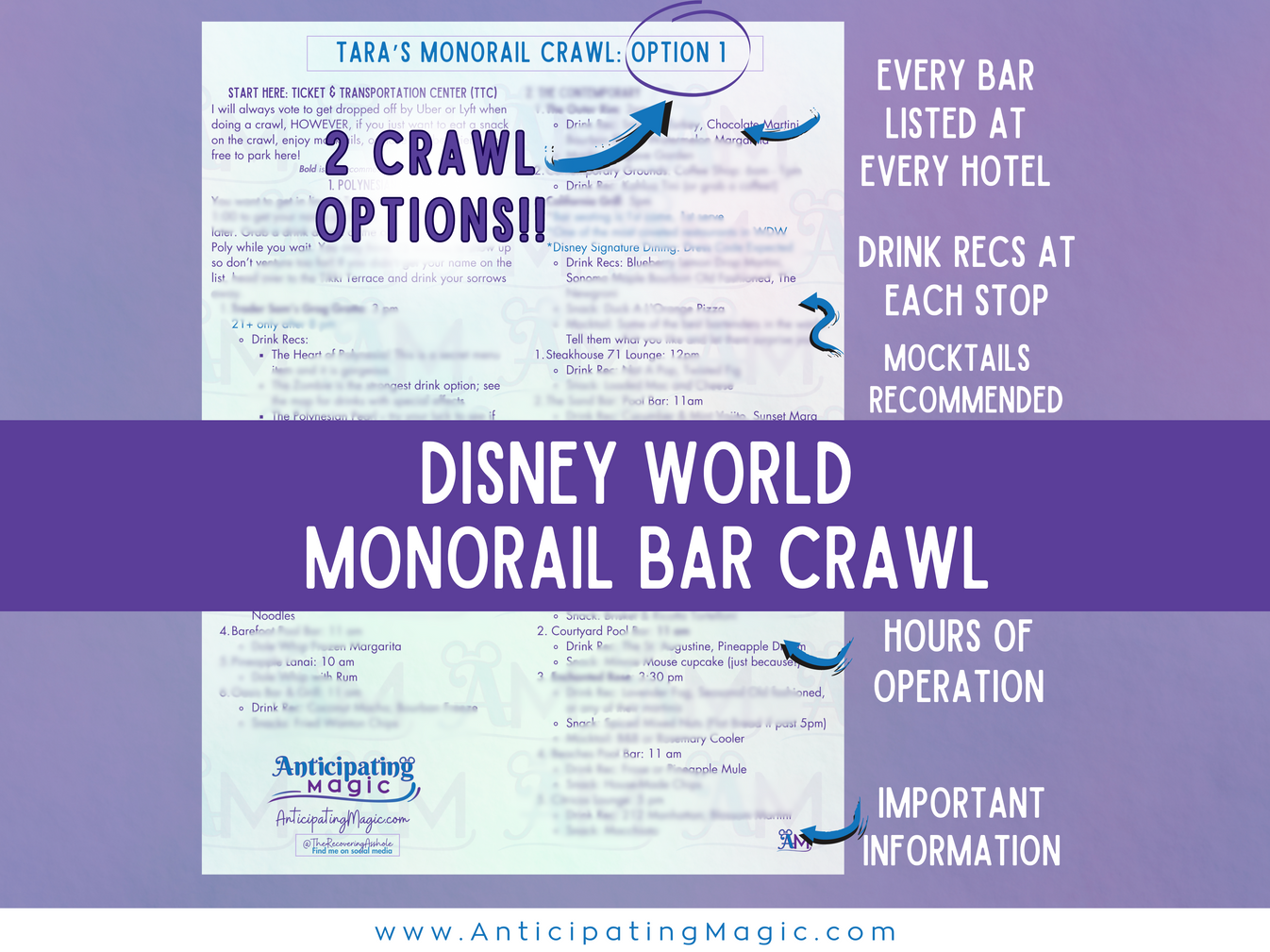 Disney World Monorail Bar Crawl: A How To Guide – Anticipating Magic